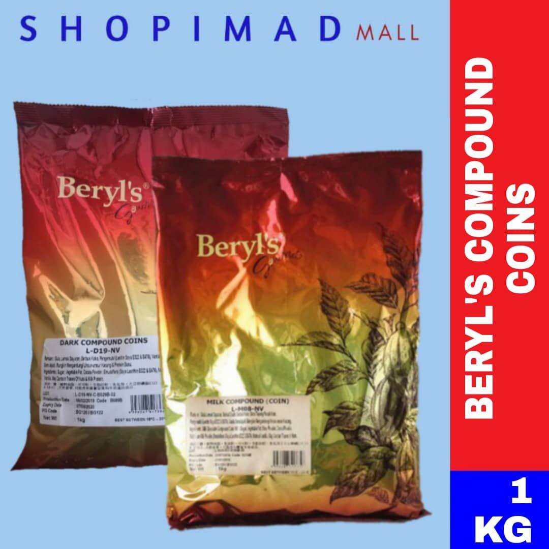 [1KG] BERYL'S COMPOUND DARK COINS | BERYL'S MILK COINS | COKLAT BERYL'S ...