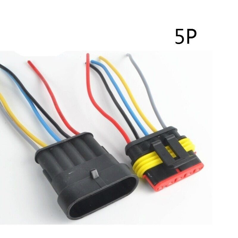 Waterproof Electrical Connector Plug Wire Terminal socket 1 2 3 4 5 6 ...