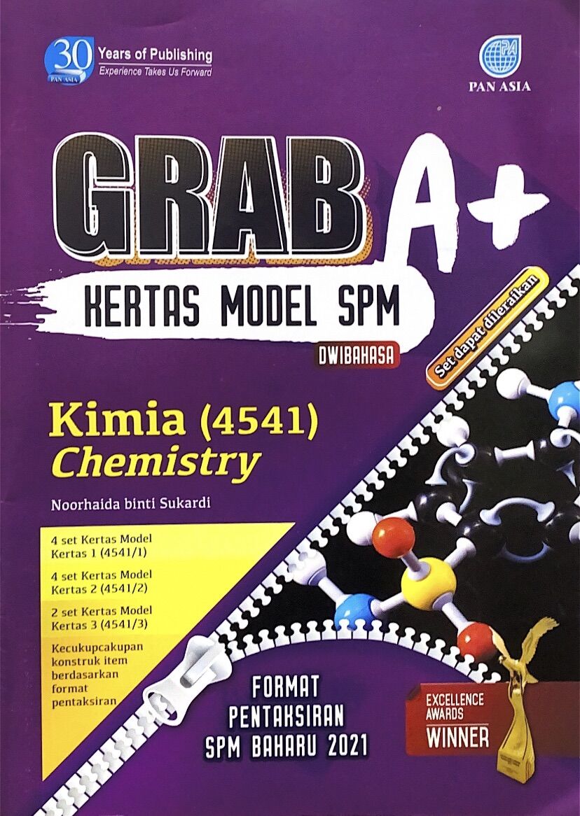 Grab A+ Kimia Chemistry Kertas Model SPM Pan Asia Format 2021 | Lazada