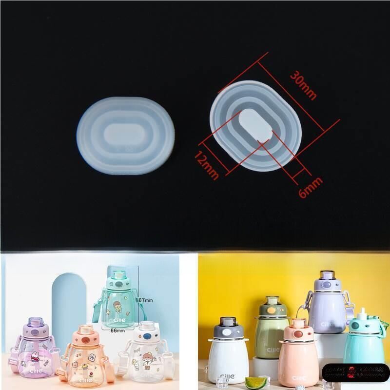 Children's Large Belly Cup Plastic Water Bottle Lid Anti-leak Silicone ...