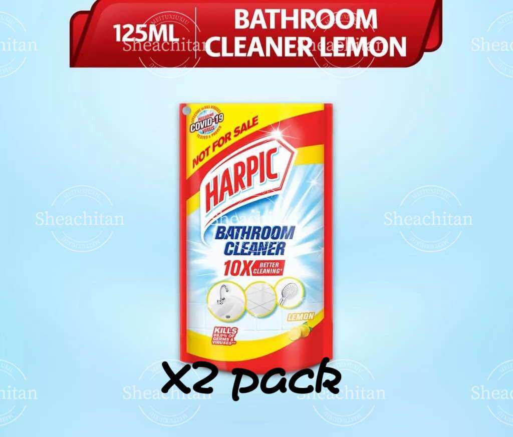 Harpic Bathroom Cleaner Lemon (125ml) x 2pack | Lazada