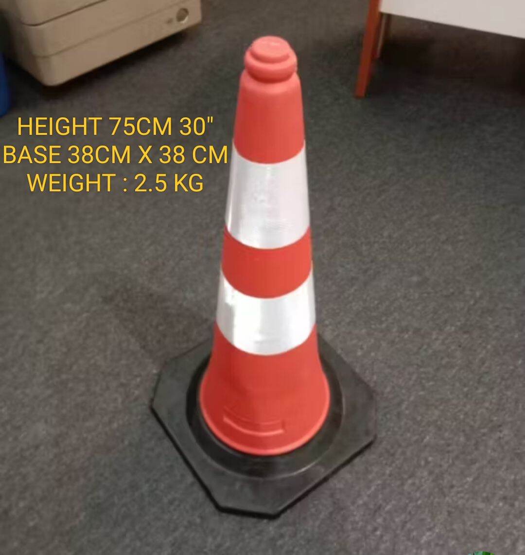 DOUBLE LINE HEAVY DUTY SAFETY CONE+ TRAFFIC CONE 680MM DOUBLE LINE Jauh ...