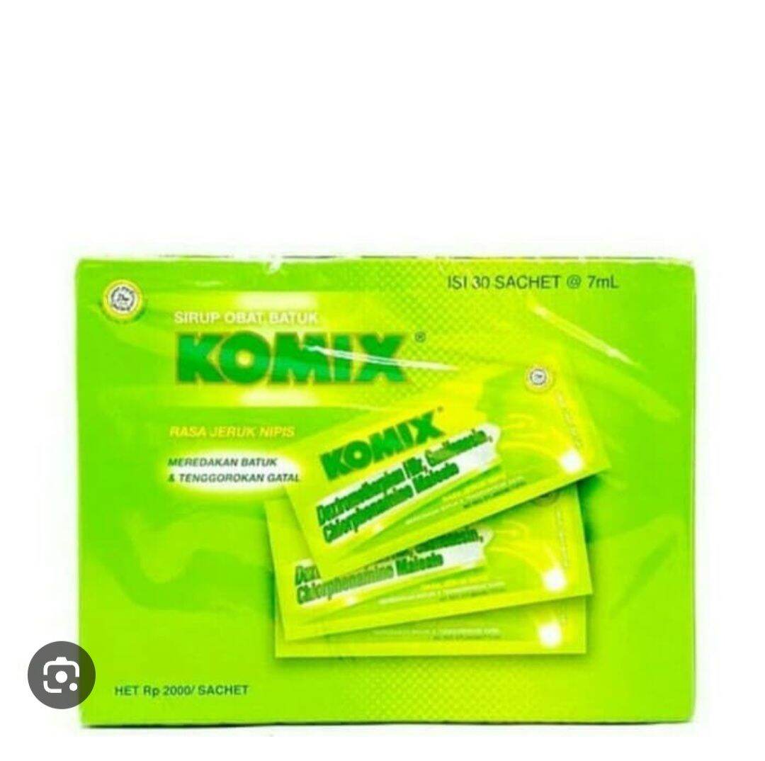 MINUMAN SIRUP KOMIX UNTUK BATUK 1 KOTAK 30 SACHET ORIGINAL | Lazada