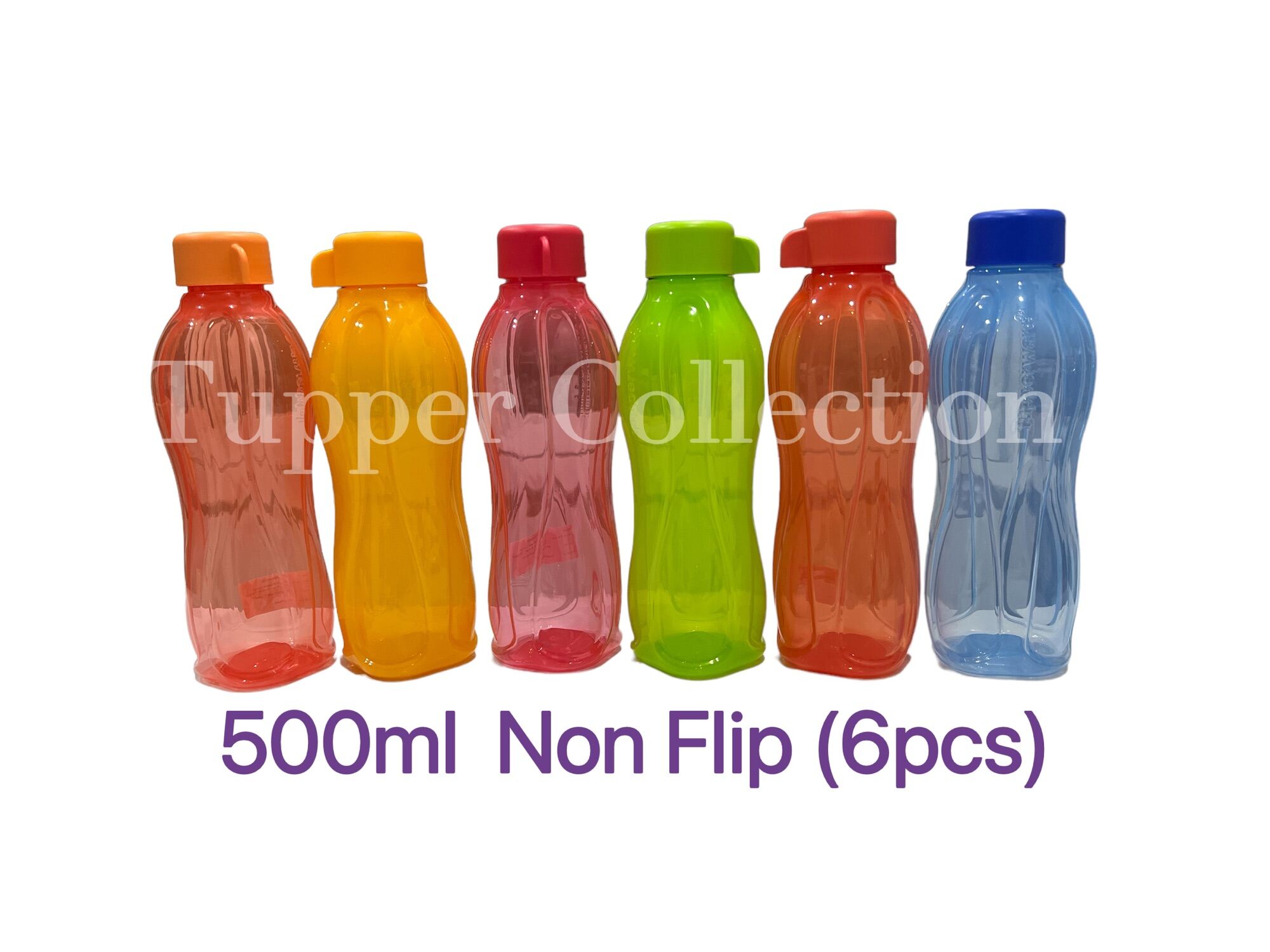 Tupperware Eco Bottle 500ml non Flip (6pcs) | Lazada