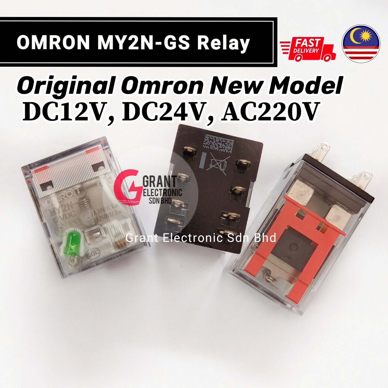 Original Omron Relay New Model MY2N-GS DC12V DC24V AC240V 8pin Relay | Lazada