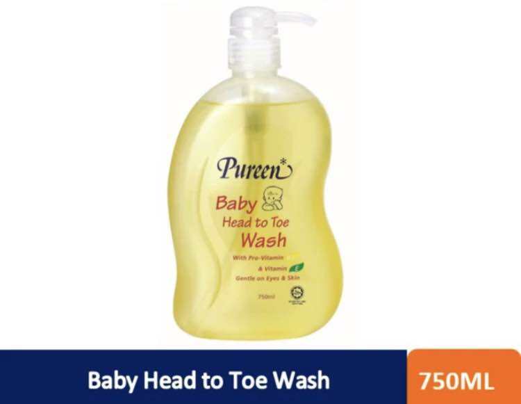 PUREEN BABY BATH (ORIGINAL/ALOE-VERA/PEACH/HEAD TO TOE) / BABY SHAMPOO ...