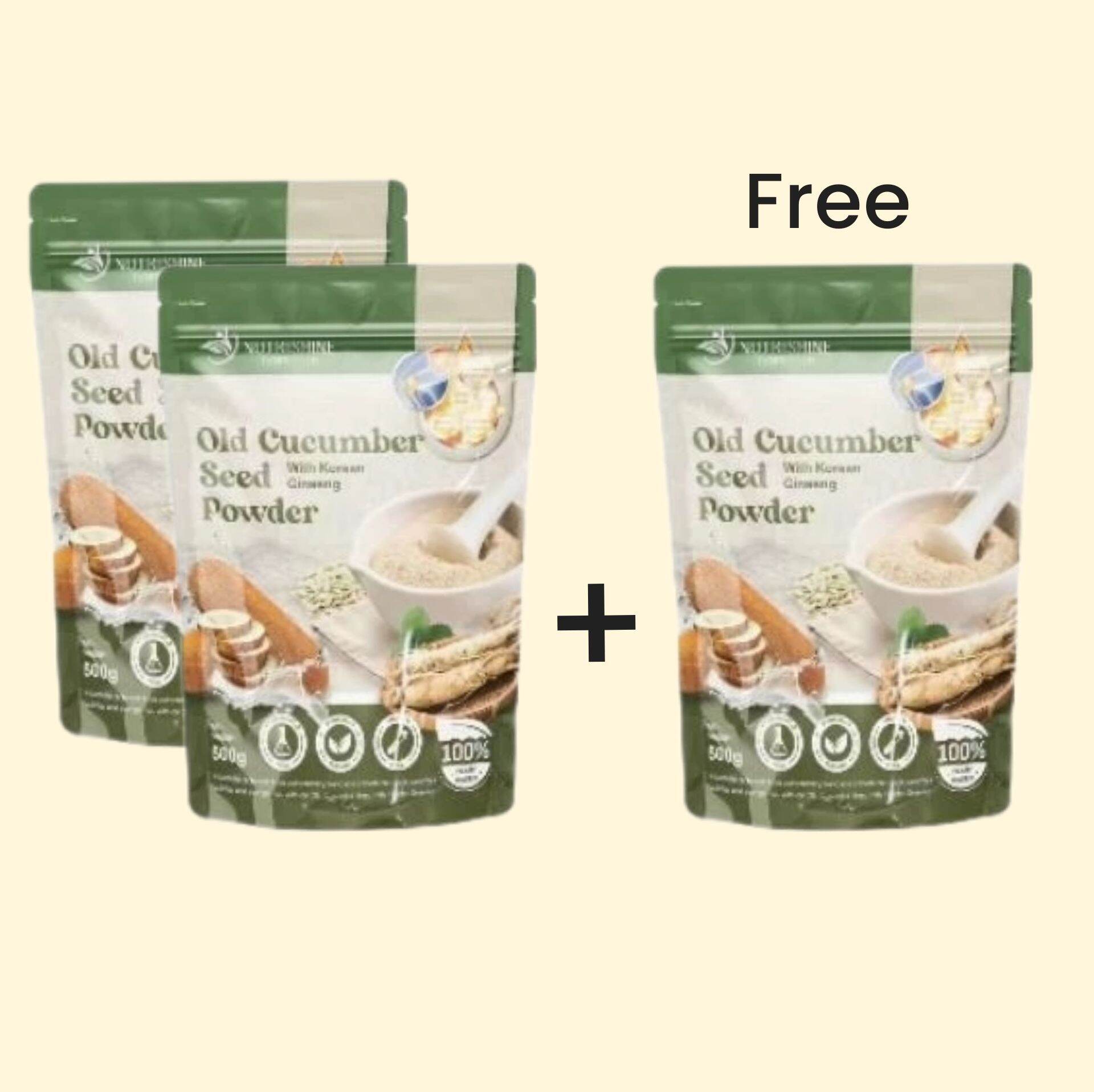 Nutrishine Super Food Old Cucumber Seed Powder With Korean Ginseng 500g ...