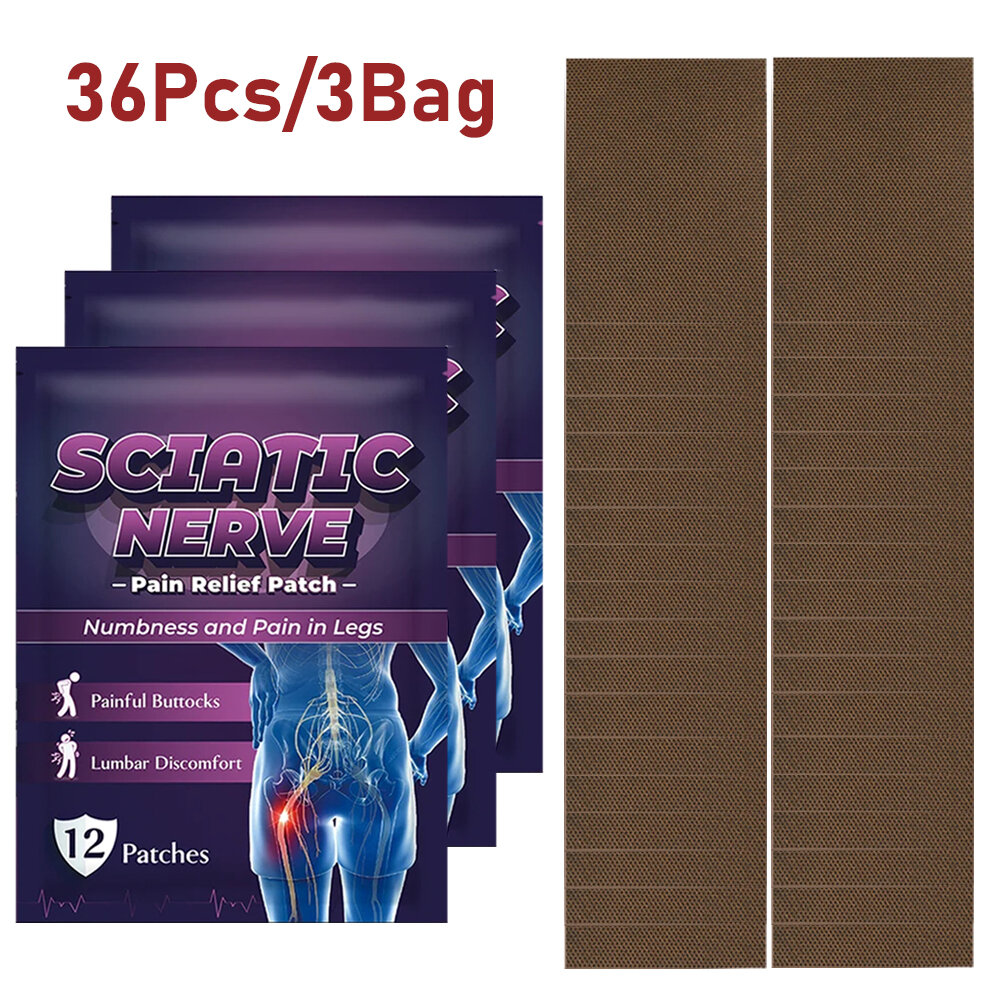 12/36Pcs Sumifun Sciatic Nerve Relieve Fatigue Patches Piriformis Hip ...