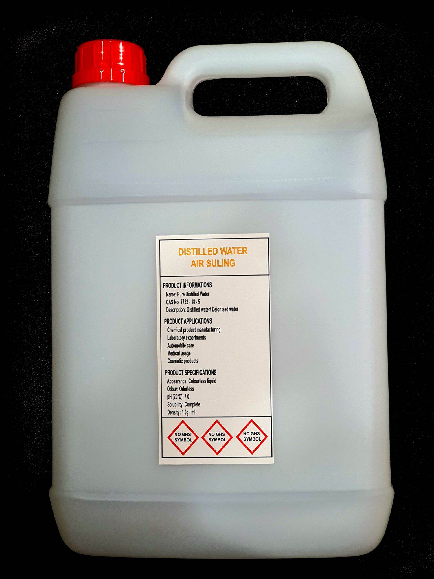 Pure distilled water / Deionised water / Air Suling / 蒸馏水(纯）[5 litre ...