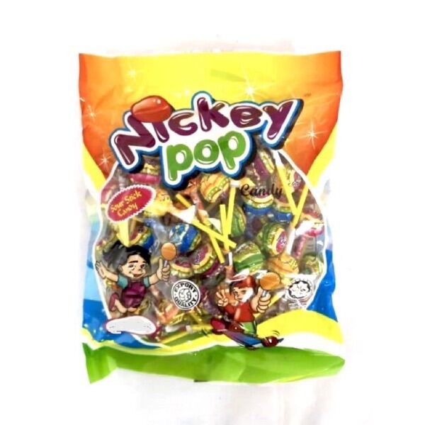 Nickey Pop 50’S Lollipop Series Mix Fruit Sour Sarsi Durian Strawberry Lolly Pops Ready Stock ...
