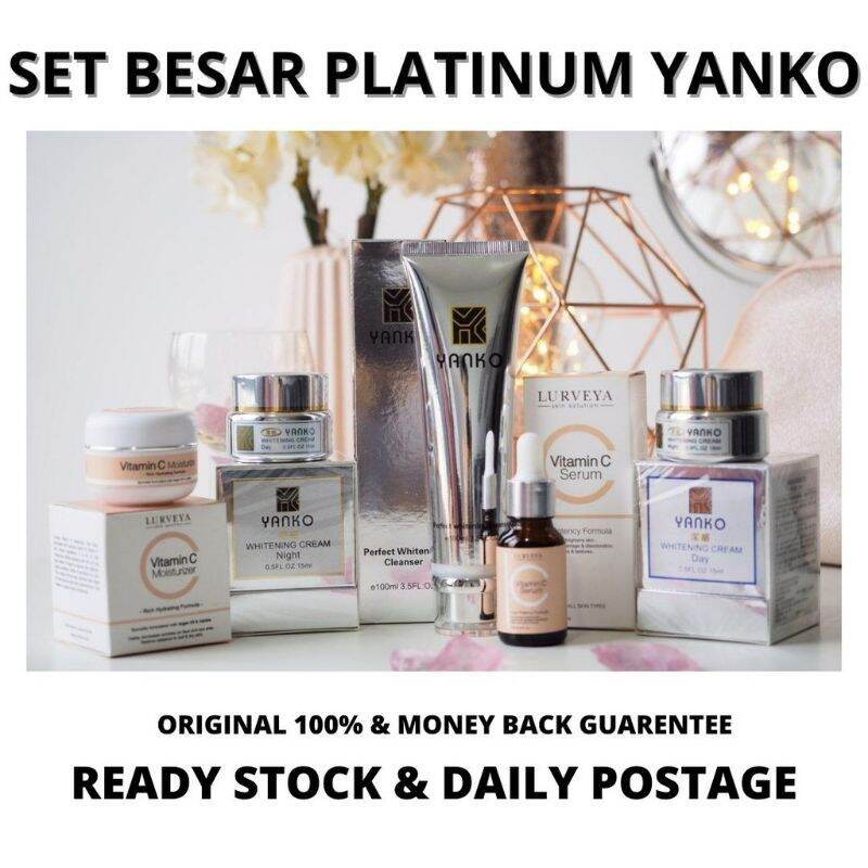 YANKO PLATINUM SET +LURVEYA TONER + LURVEYA SERUM + LURVEYA MOISTURIZER ...