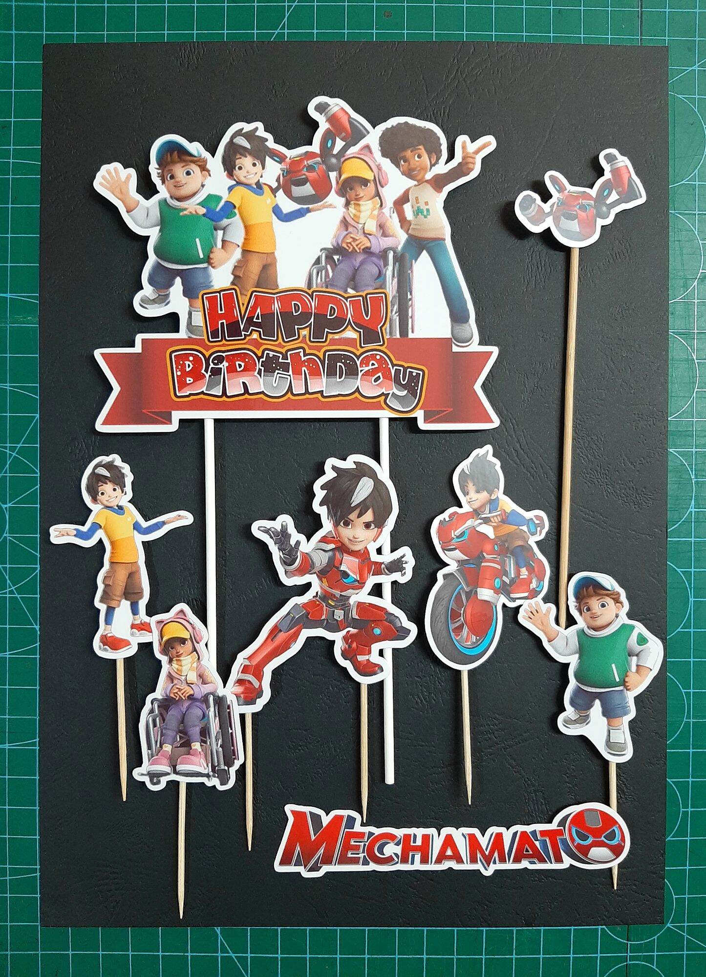 MECHAMATO READYMADE CAKE TOPPER READYSTOCK | Lazada