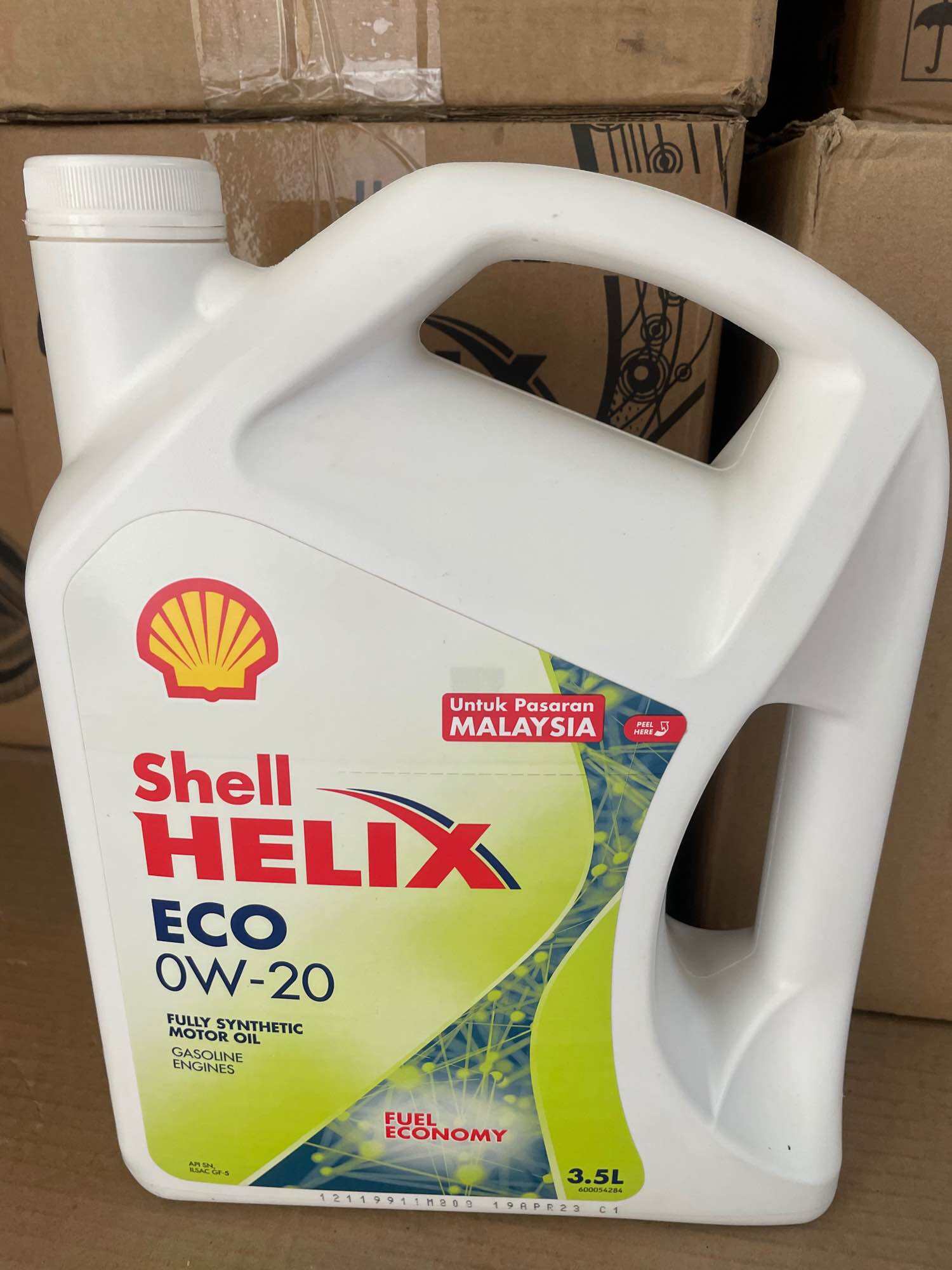 Original Shell Helix Eco 0W20 Engine Oil Fully Synthetic 3.5Liter ...