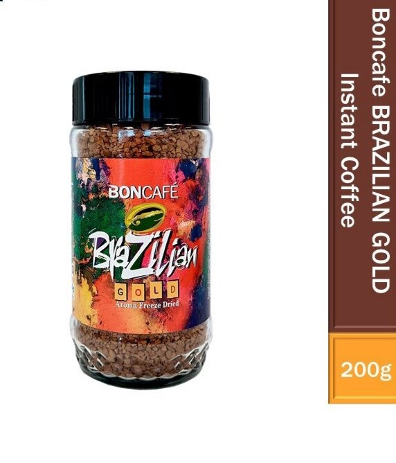 Boncafe Brazilian Gold Freeze-Dried Instant Coffee 200g | Lazada