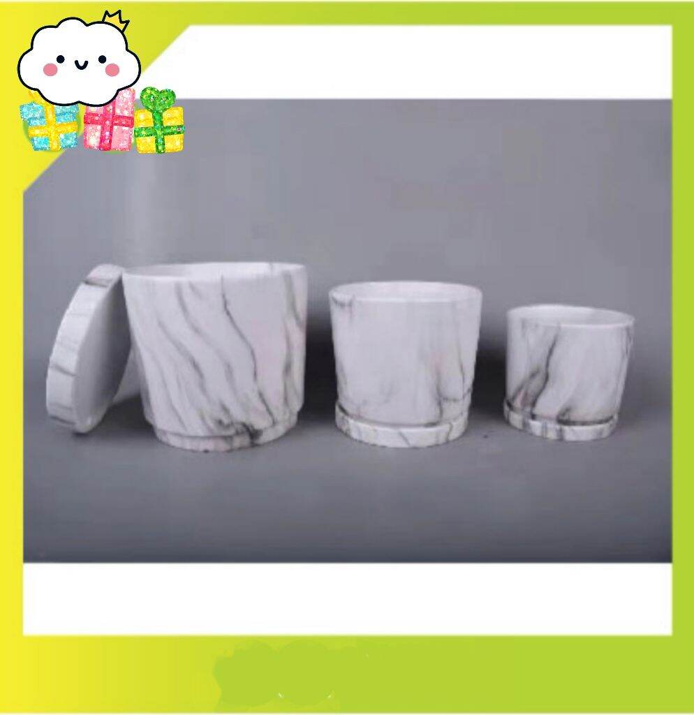 Marble Ceramic Vase 🌳 Pasu Seramik / Pasu Bunga / Pasu Pokok / Planter ...