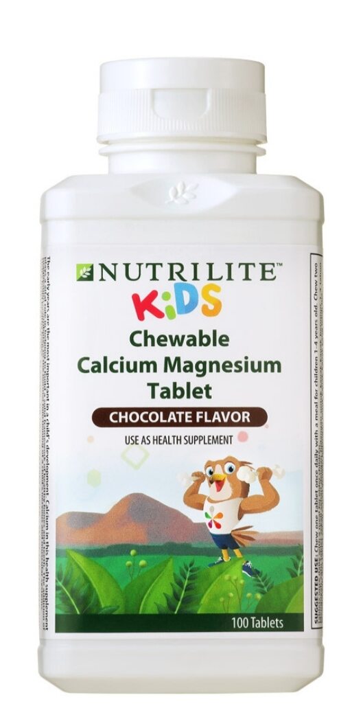 Amway Nutrilite Kids Chewable Calcium Magnesium Tablet - 100 tab | Lazada