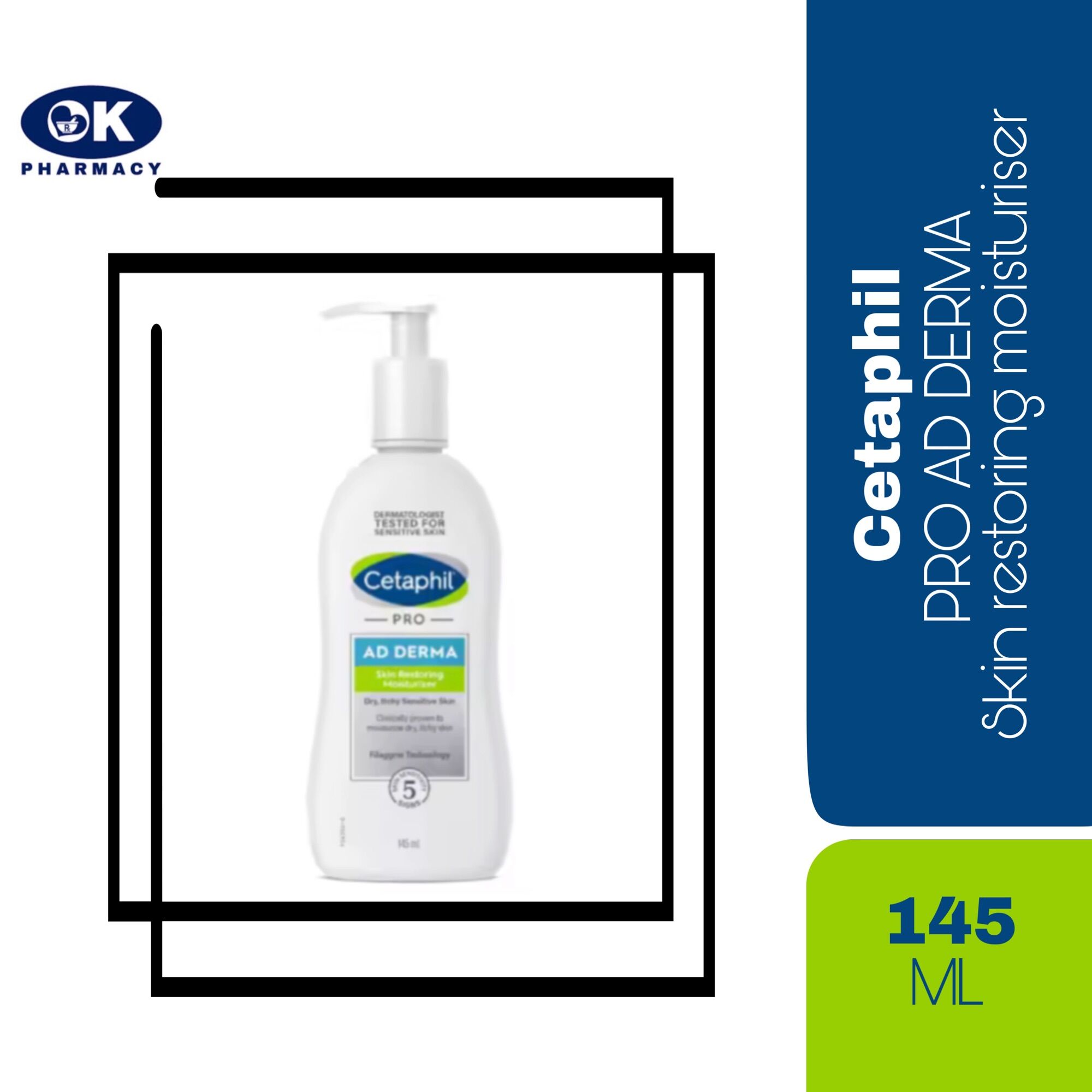 CETAPHIL PRO AD DERMA SKIN RESTORING MOISTURISER 145ML | Lazada