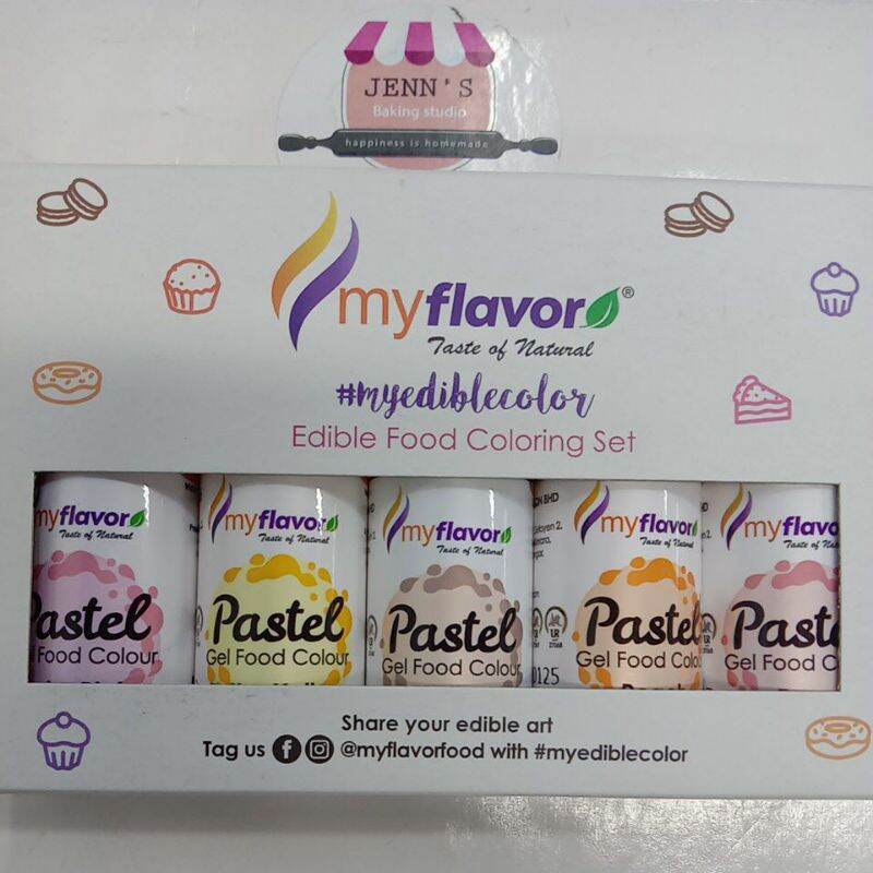 My Flavor Pastel Gel Food Colouring Baking 蛋糕色素 梦幻颜色 浅色系列 SUNNY DREAM ...