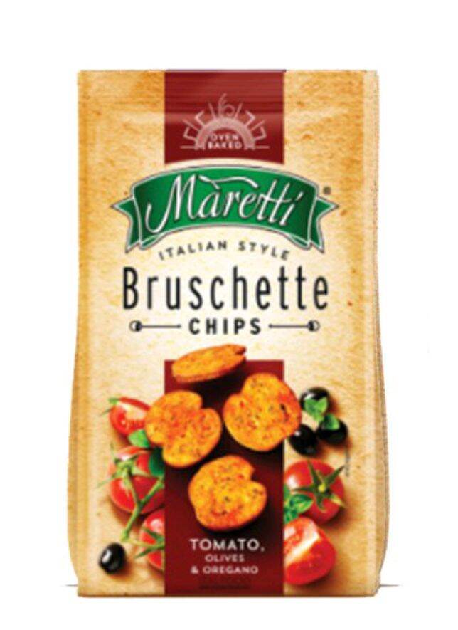 HALAL Bruschette Maretti Oven Baked Bread Bites 70g 意大利式香烤面包脆 | Lazada