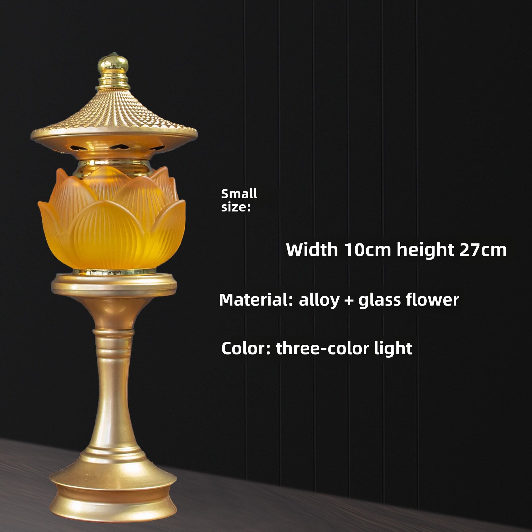 Buddha Front Led Buddha Lamp For Home Worship Colored Glaze Lotus Lamp ...