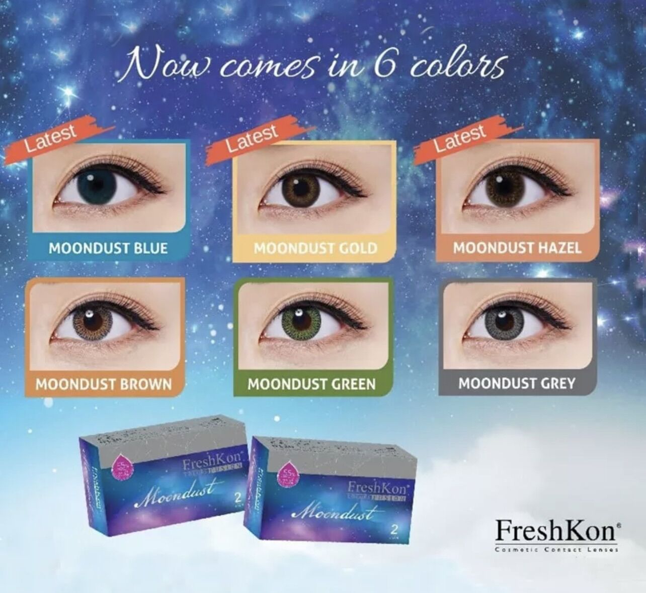 Freshkon Moondust Colors Fusion Monthly (2pcs) READY STOCK -0.00 | Lazada