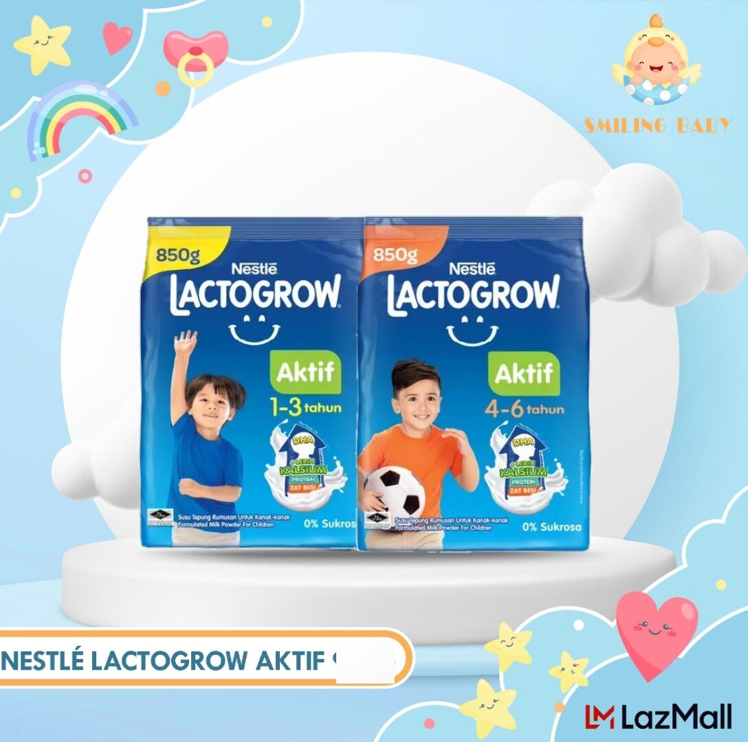 Nestle Lactogrow Aktif 1-3Years/4-6Years （850g） | Lazada