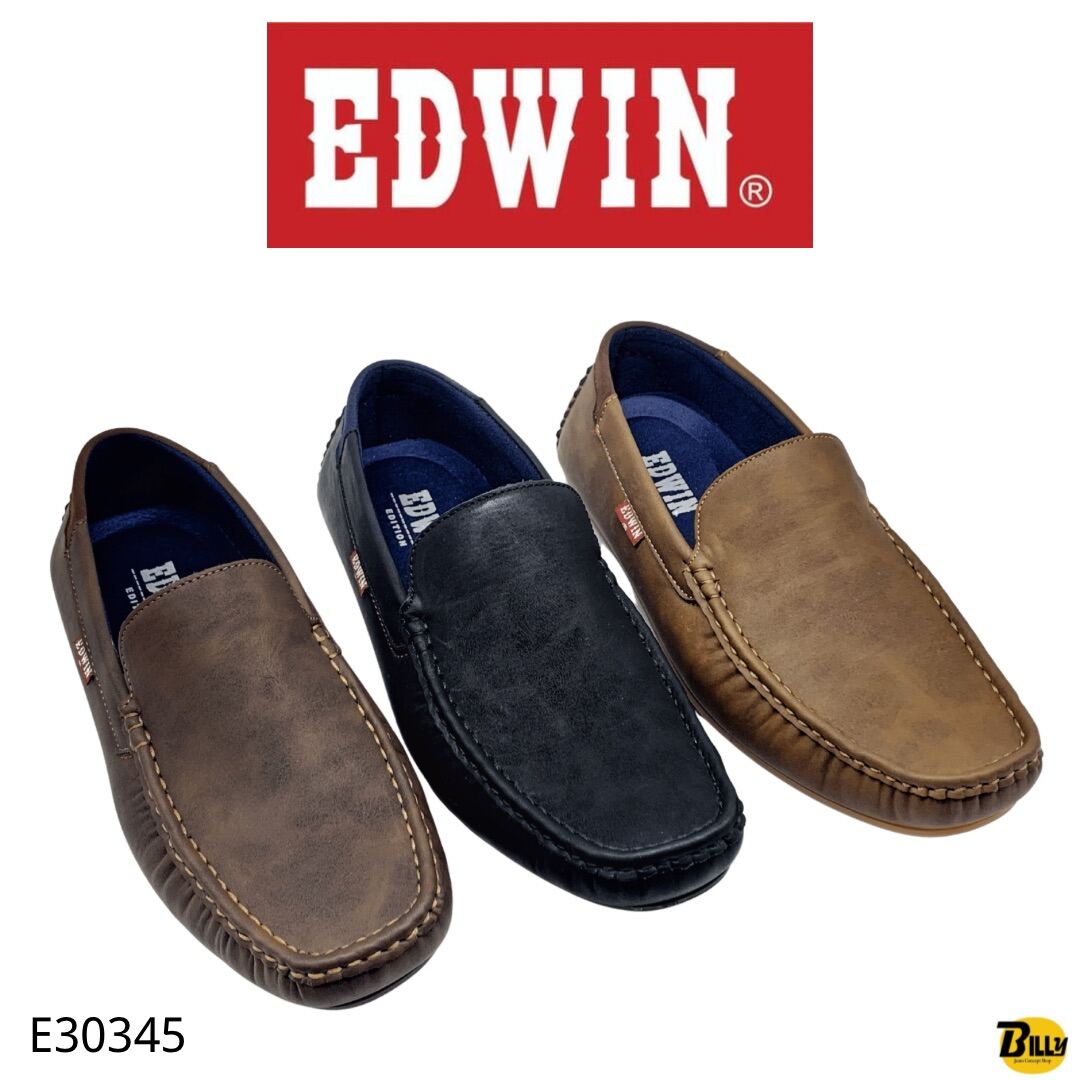 EDWIN Brand Comfort Slip on Mocassin Shoes ( E30345 ) | Lazada