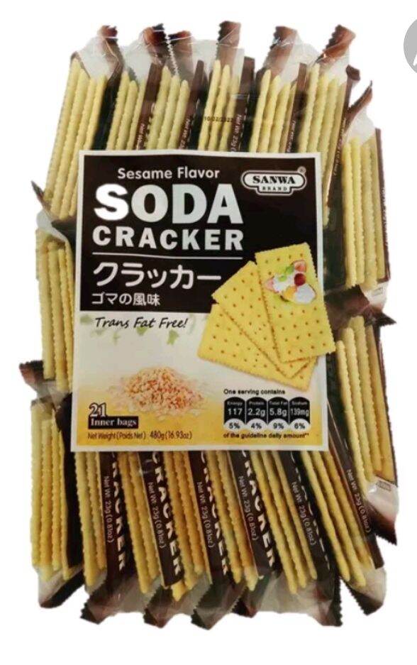 (21pktsx21g) Sanwa Soda Cracker Ready Stock Saltine Original Grain ...