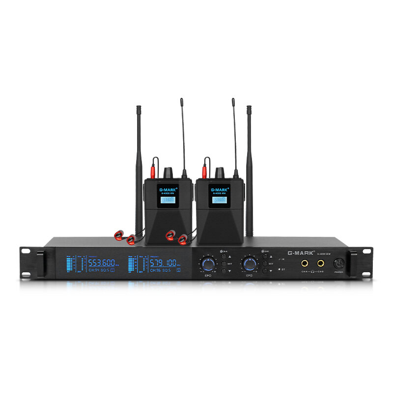 Dual-Channel Stage Earphone Monitor Headset System Professional Concert ...