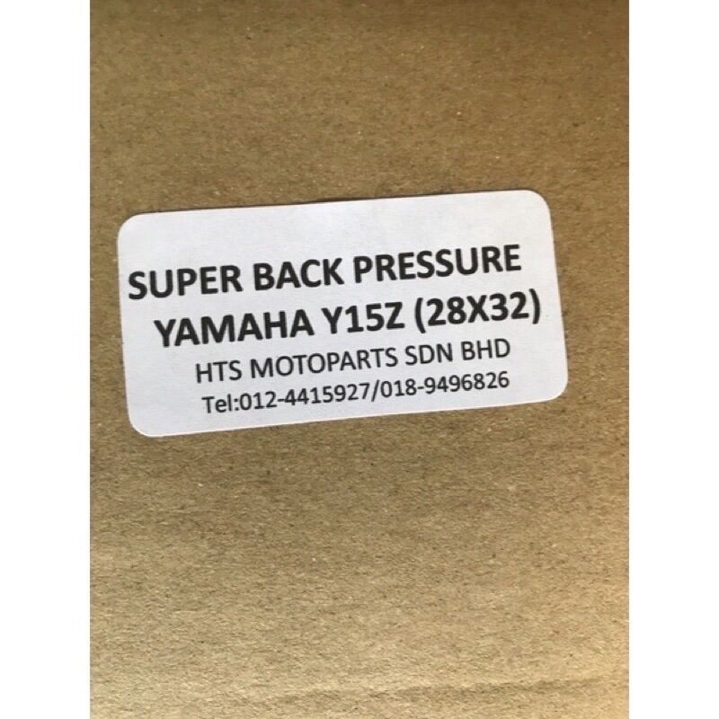 TS Racing Y15 Super Back Pressure Exhaust, Y15ZR Standard Racing Ekzos ...