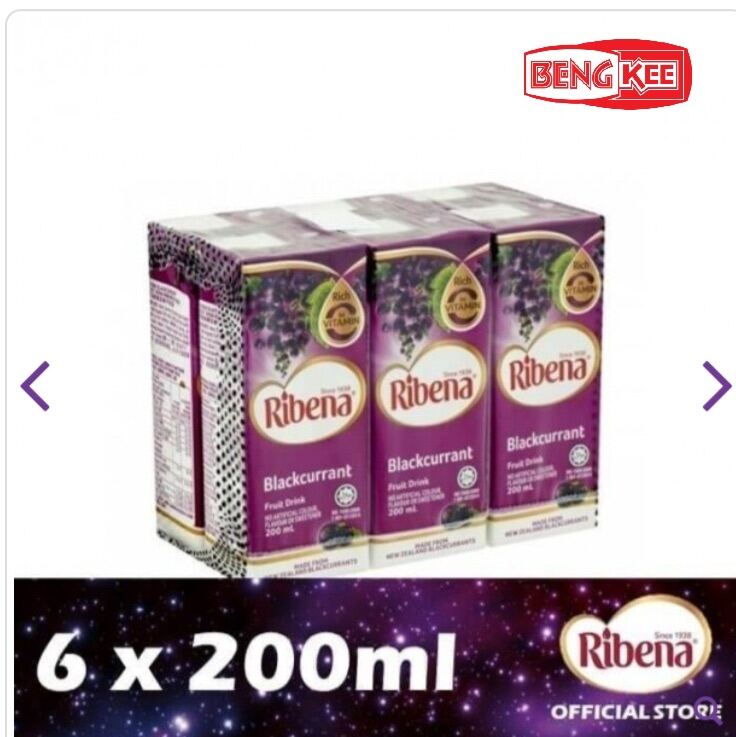 Beng kee🔥Ribena kotak 200ml x 6pcs | Lazada
