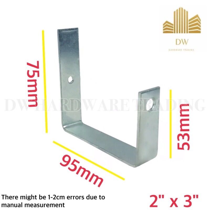 🔥Ready Stock🔥2"x 2"/ 3"/ 4" inch Metal Trunking Bracket C Bracket / U ...
