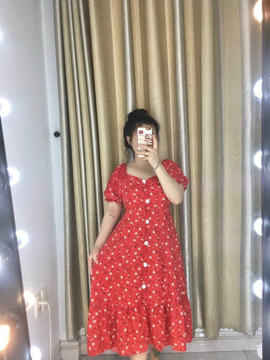 Dress Fake Button Bawah Ropol-Ropol 45kg to 90kg by Baju Gadis Cantik ...