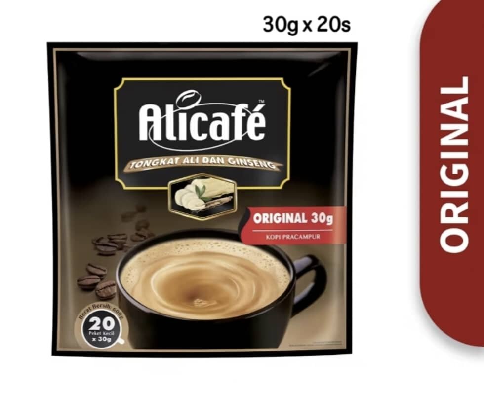 Alicafe Original Tongkat Ali & Ginseng 30gm X 20 Sticks | Lazada