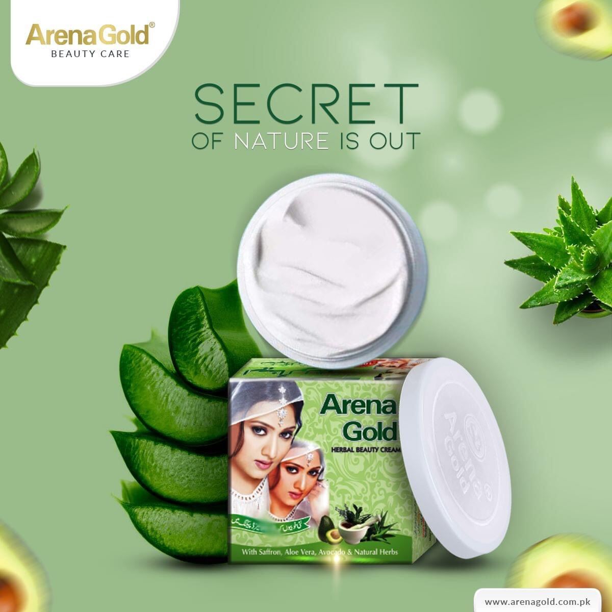 Arena Gold Herbal Beauty Cream 💯 Original | Lazada