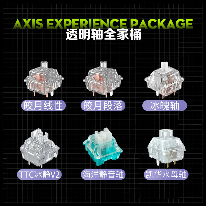 Kailh Mechanical Keyboard Switches Set Fast Silver Blueberry Ice Cream ...