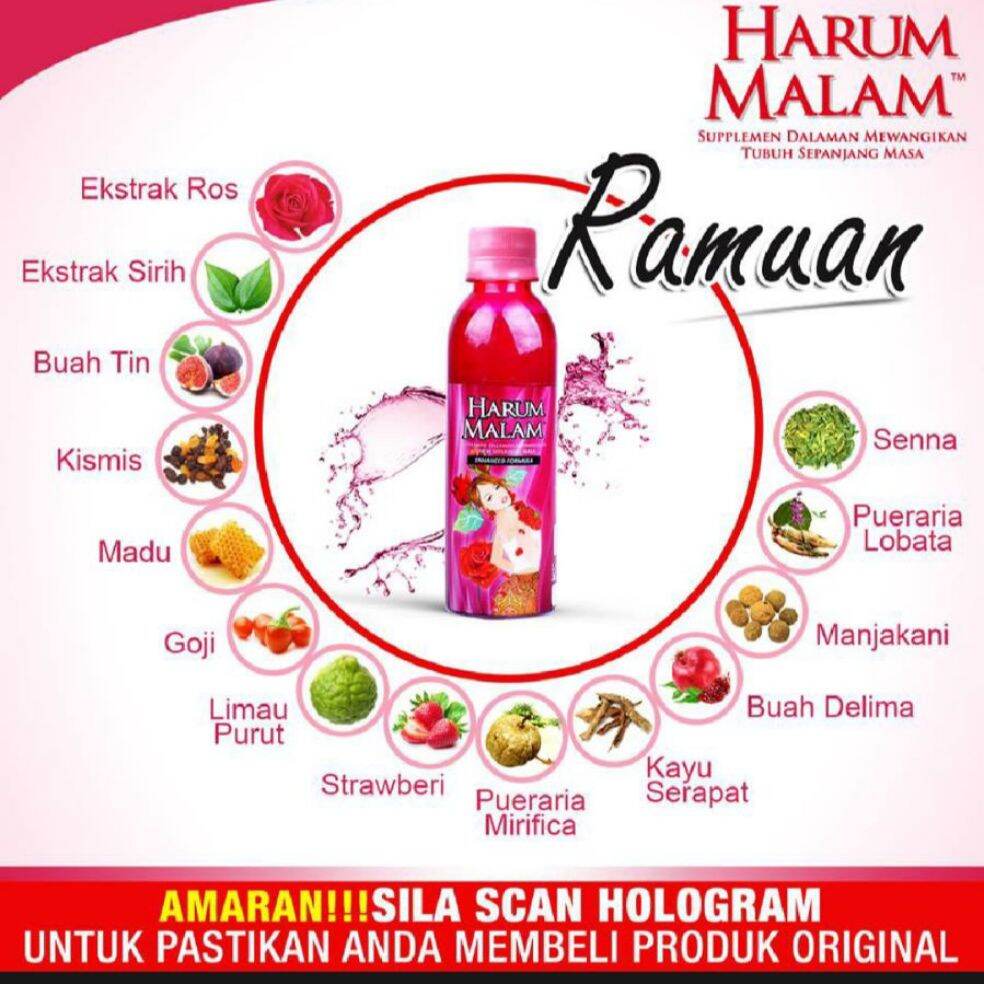 HARUM MALAM 250ML 100%ORIGINAL HQ (ADA HOLOGRAM BOLEH SCAN) | Lazada