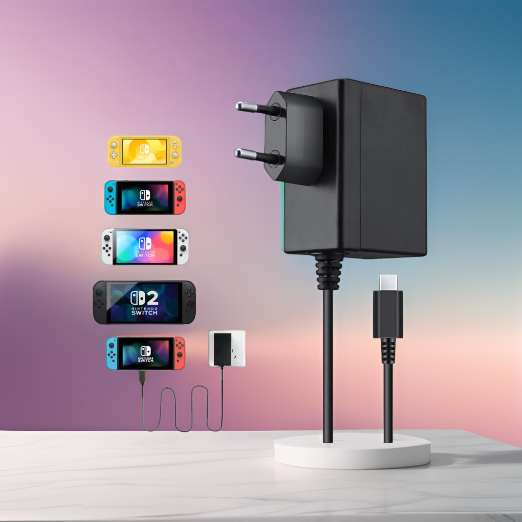 USBC Power Adapter Fast GaN Charger For Switch 2 /Switch /OLED /Lite ...