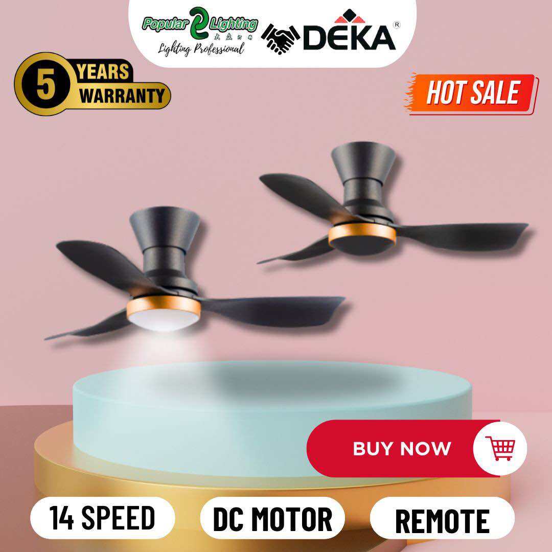 Deka Concept Mini 22” 34” 42” DC motor 7 Speed Ceiling fan / Kipas Siling | Lazada