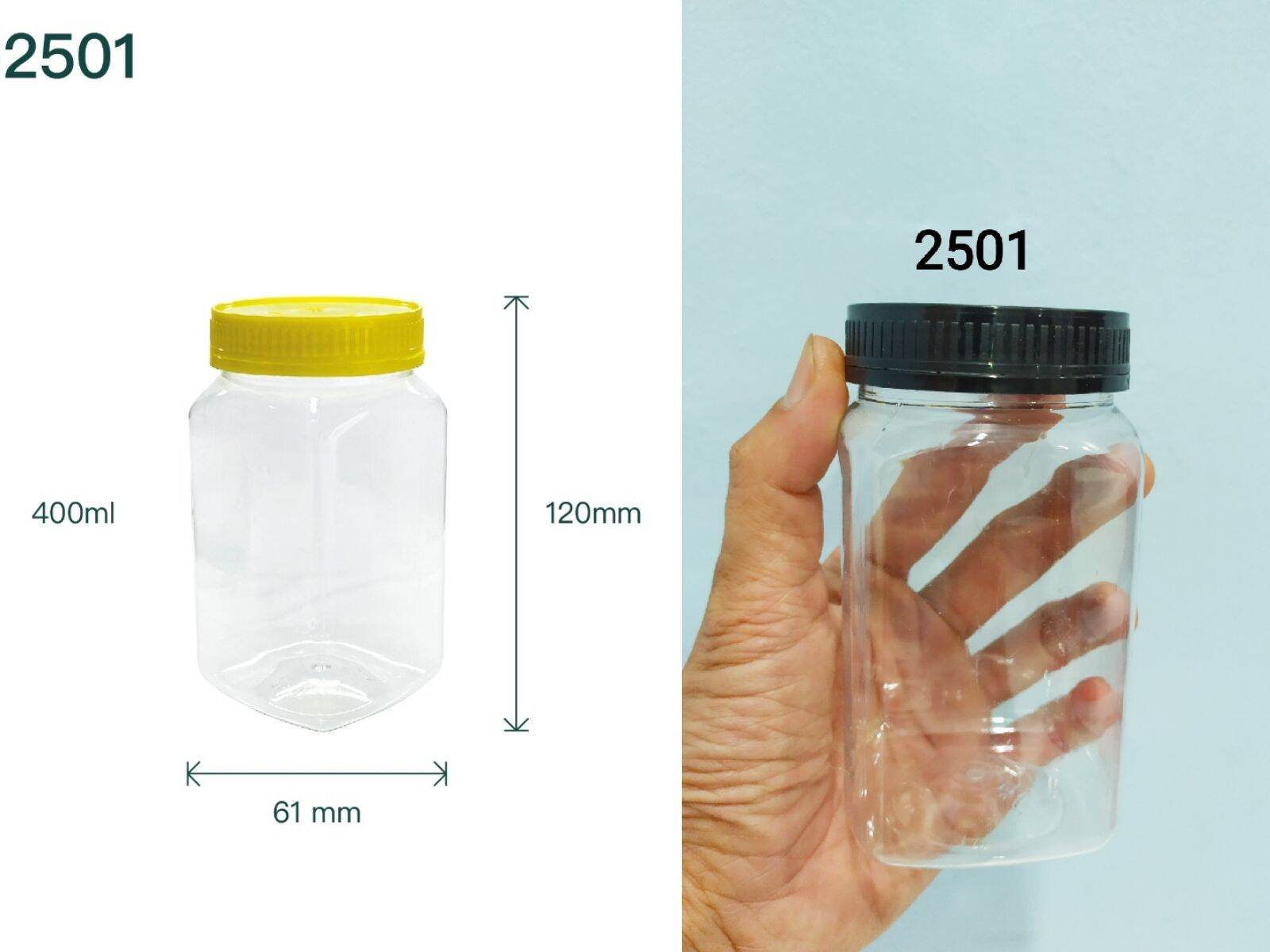 (SAIZ KECIL)Balang Biskut Plastik/Balang Kuih Raya🇲🇾 PET Container ...