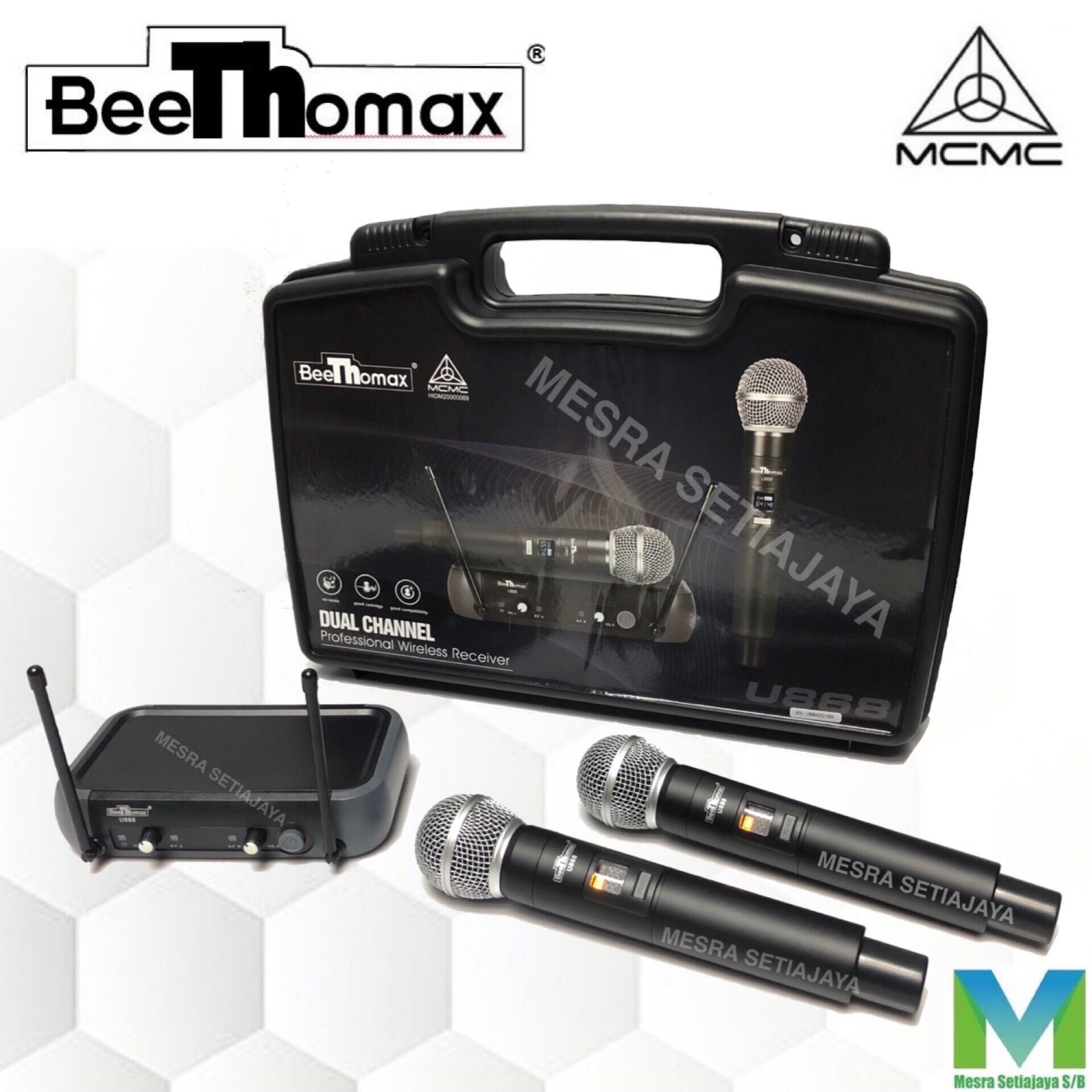 BeeThomax U868 Professional UHF Wireless Microphone / Wireless Mikrofon ...