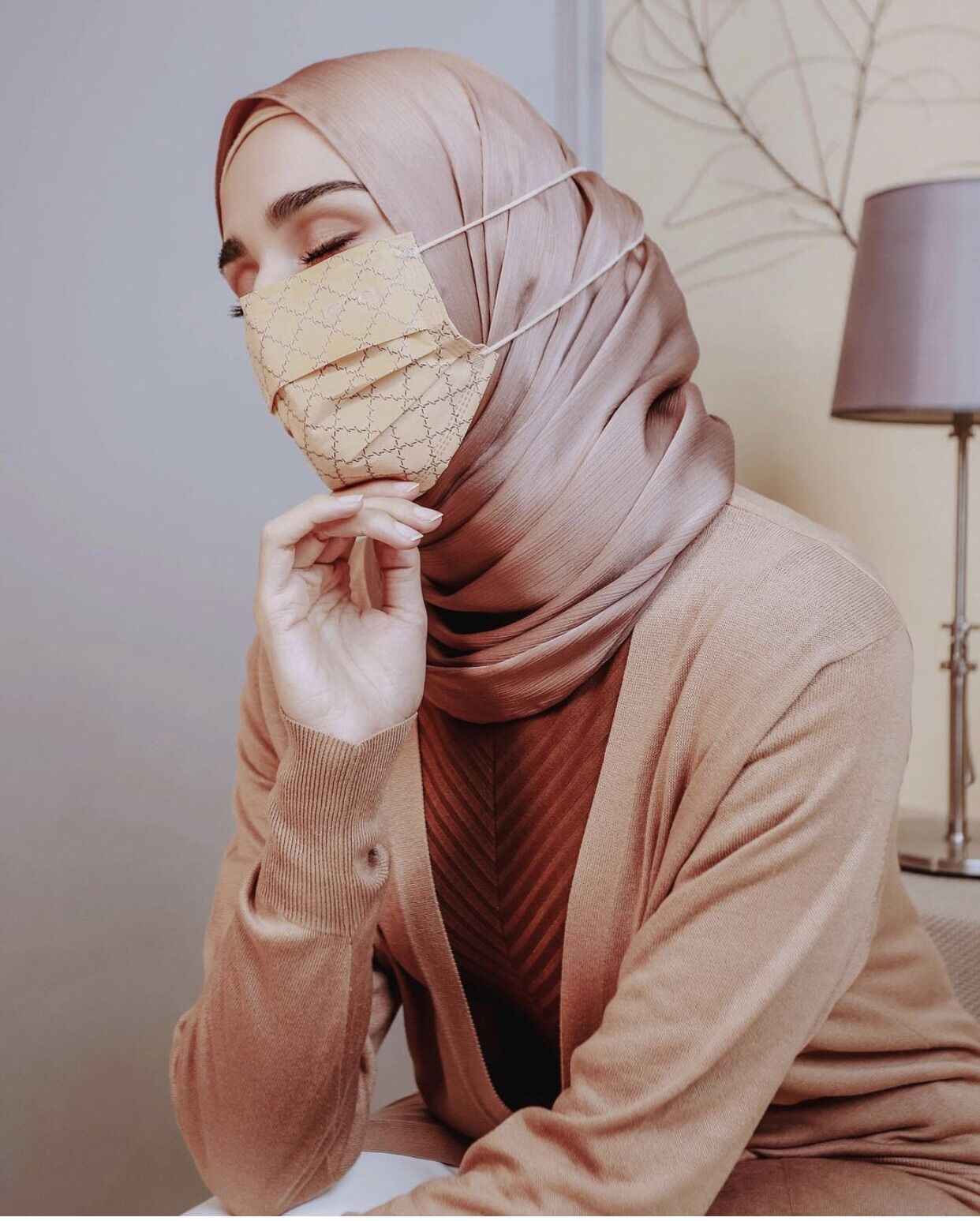 Jovian | Headloop Disposable 3Ply Monogram Mask (30 pcs) | Lazada