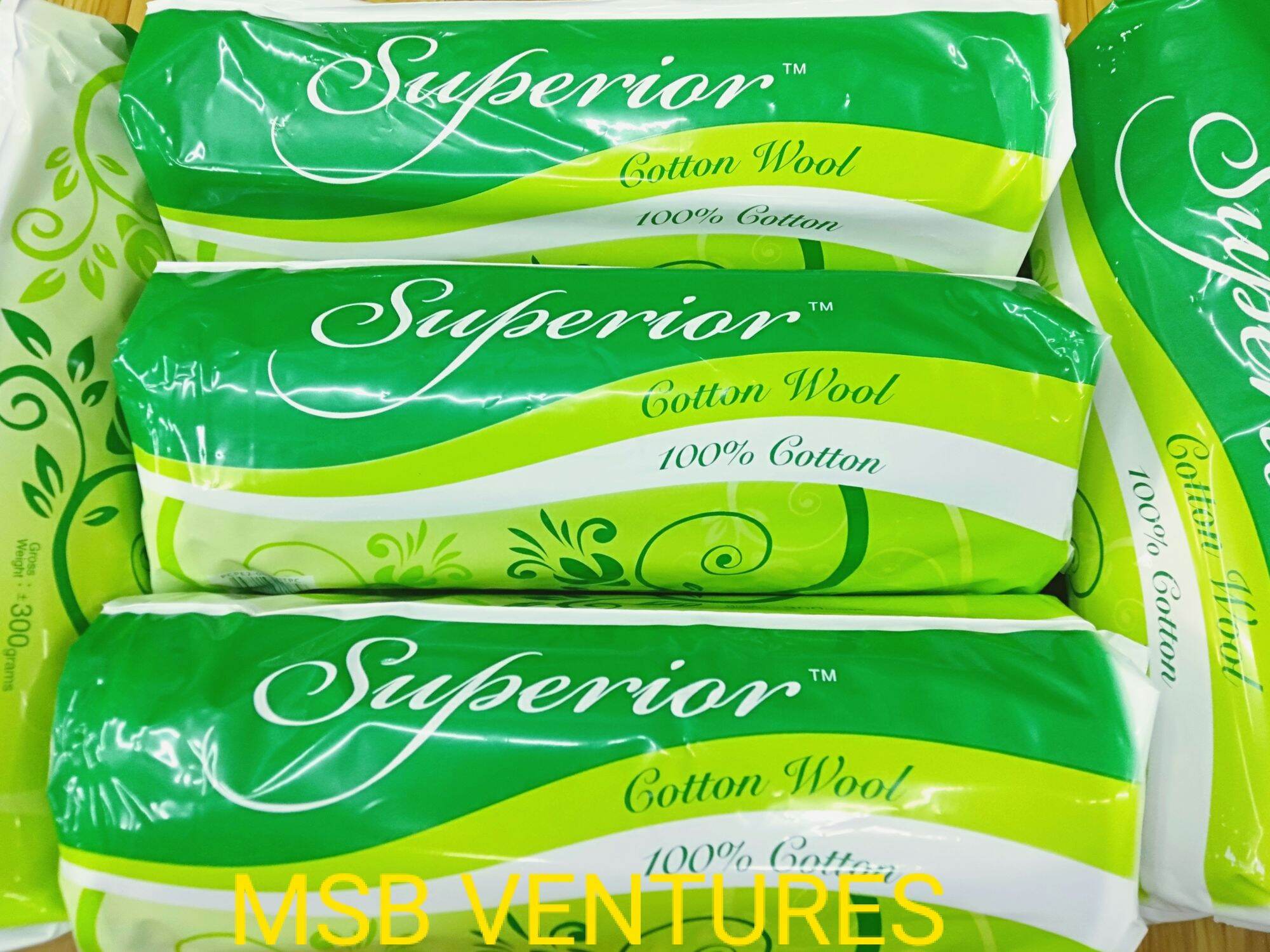 Kapas Putih Jenama Superior 300g Superior Cotton Wool 300g - 100% ...