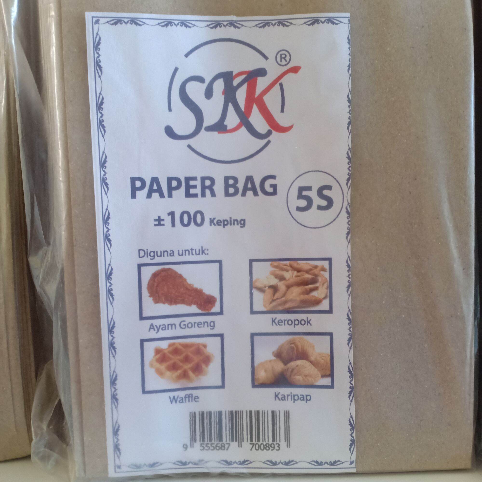 Paper Bag 4s 5s / Kertas Waffle / Disposable Paper Bag / Beg Kertas ...
