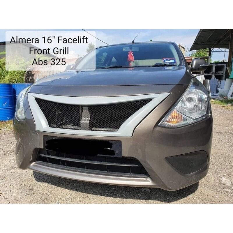 Nissan almera 2015 2016 2017 2018 2019 sport front grill grille sarung ...