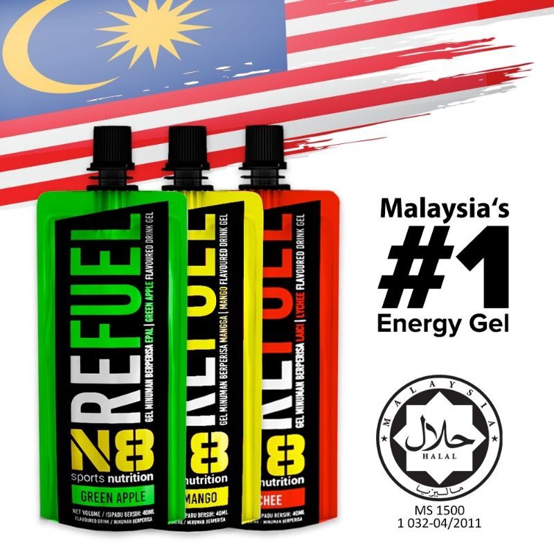 N8 Re:Fuel Energy Gel 1Box (10pcs) - Sport Nutrition, Cyclist, Runner ...