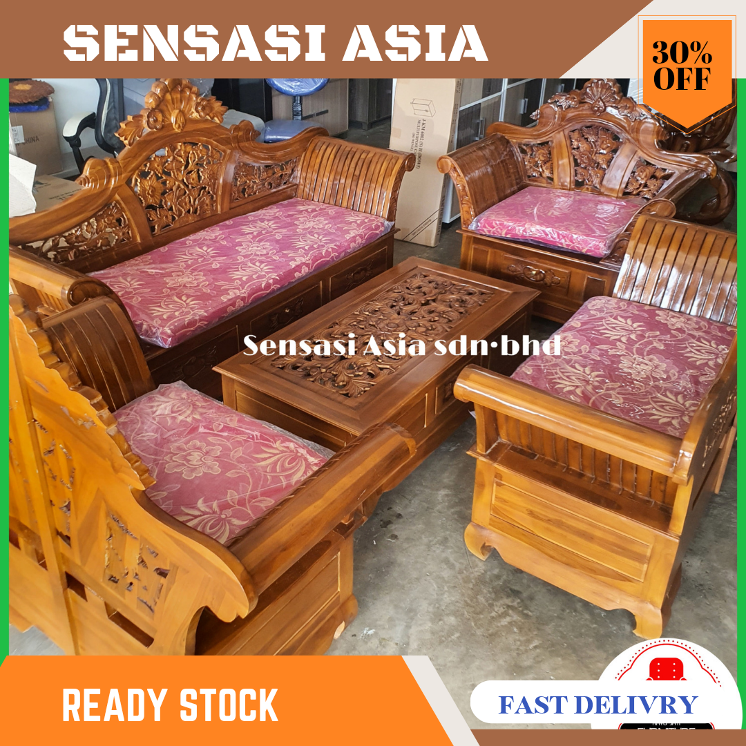 Set sofa kayu moden store