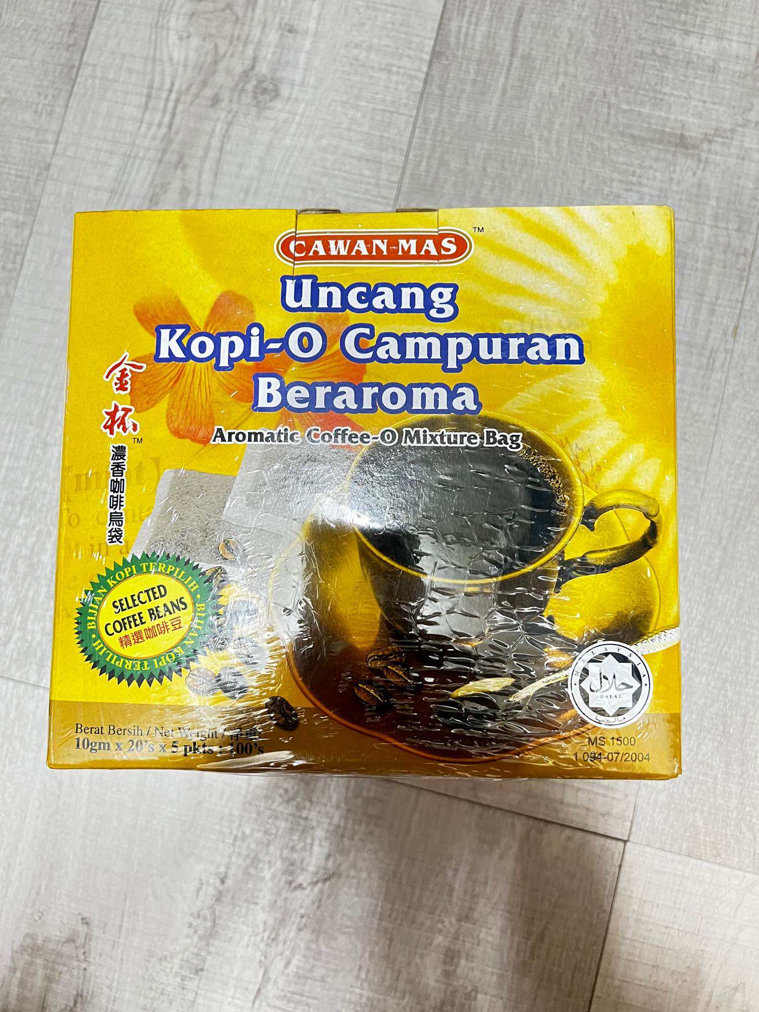 Cawan Mas Uncang Kopi-O 10gX20'sX5pkt / 金杯浓香咖啡乌袋 | Lazada