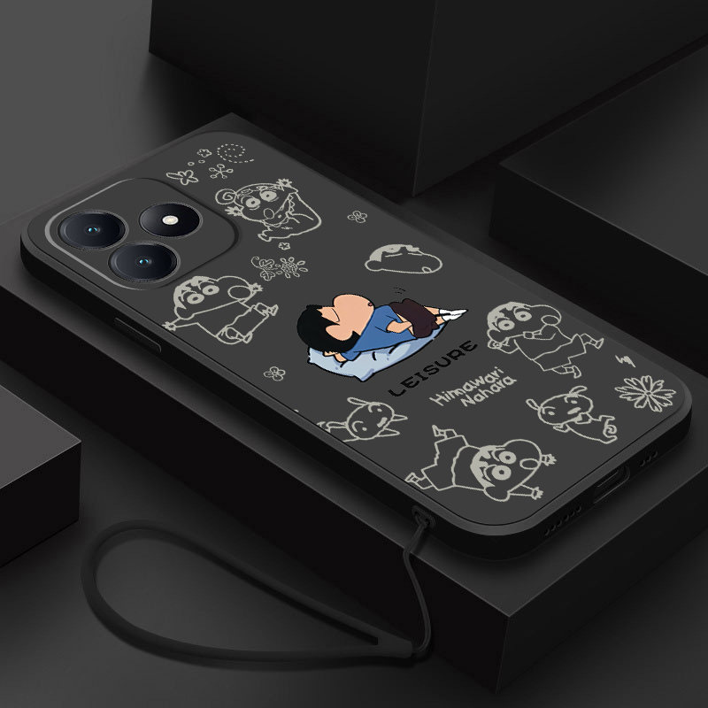 realme Note 60 60x note 50 Glossy Leisure Crayon Shin-chan Casing ...