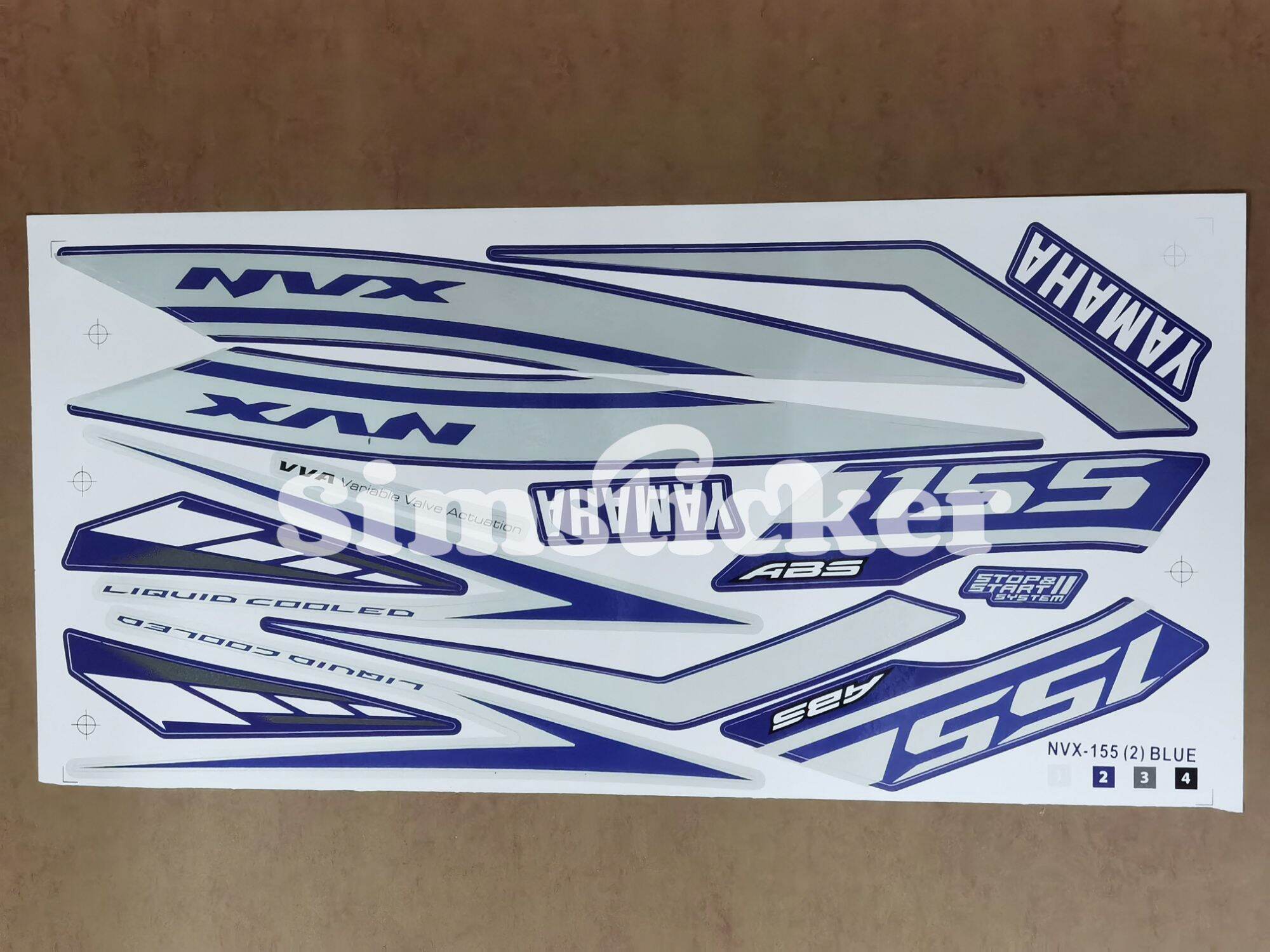YAMAHA NVX 155 (2) BODY STICKER | Lazada